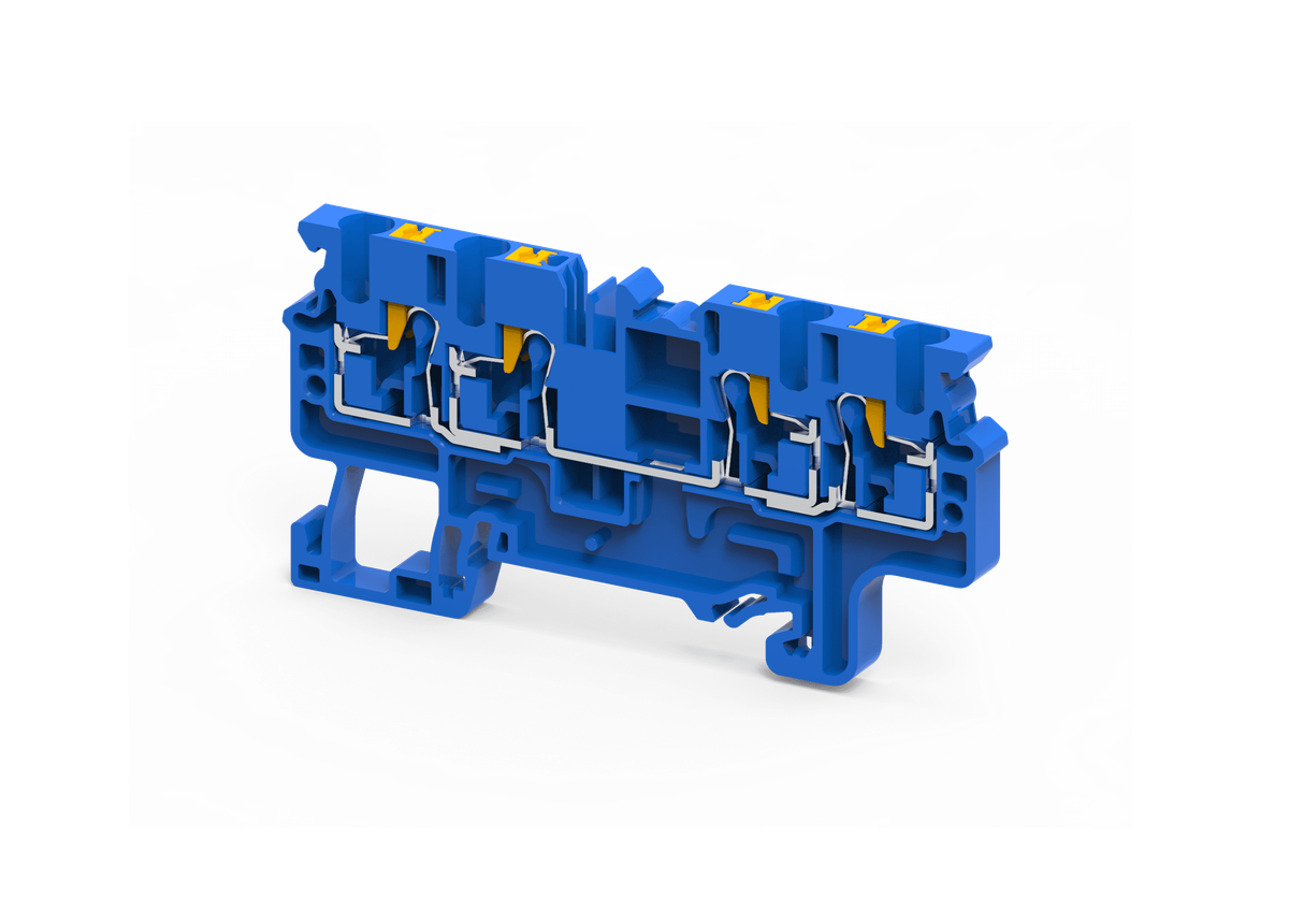 CP2.5/4BU | Multi-connection Terminal Blocks | Connectwell Industries